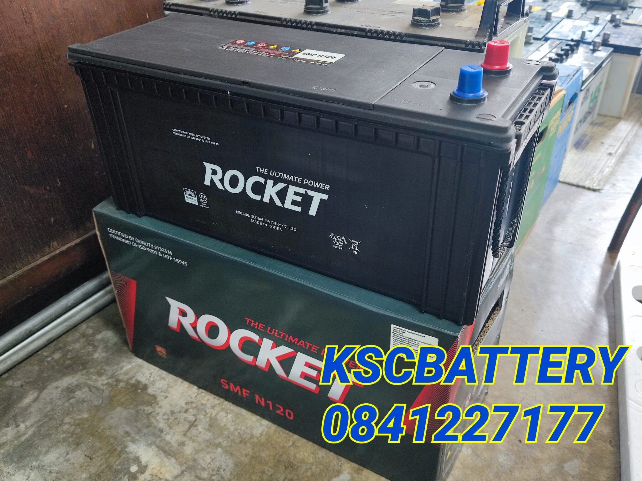 แบตเตอรี่แห้ง Roxket SMF N120 - BatteryKSC TEL: 0841227177