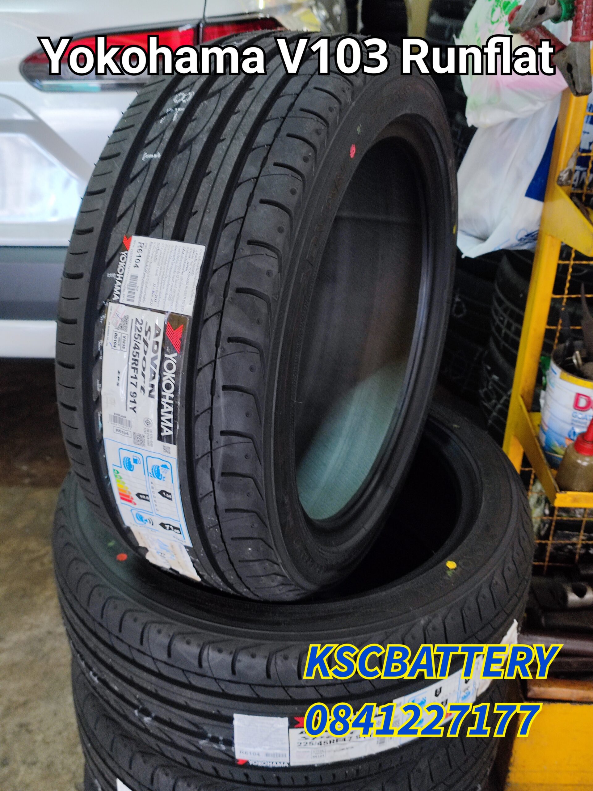 Yokohama ADVAN Sport V103 Runflat - BatteryKSC TEL: 0841227177