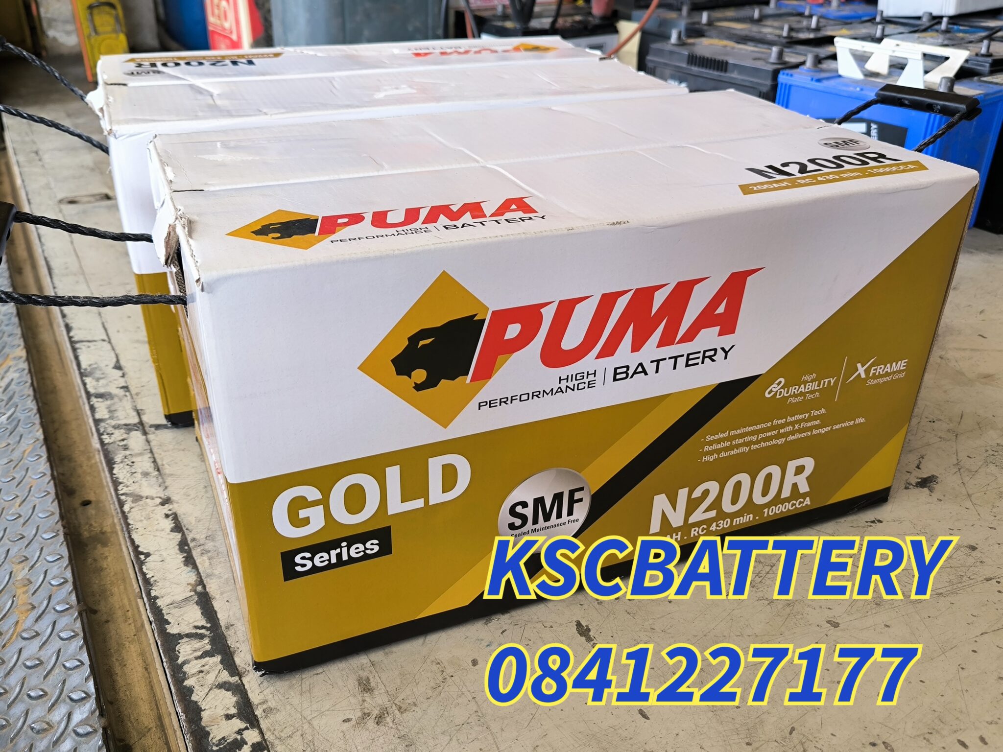 Battery Puma N200R ชนิดไม่ต้องเติมน้ำ - BatteryKSC TEL: 0841227177